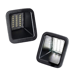RUXIFEY LED License Plate Lights Lamp Replacement Compatible with 2017 to 2019 Ford F250 F350 Super Duty, 6500K White