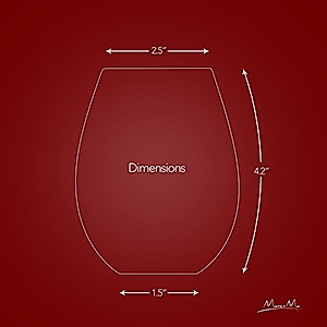 MEKBOK Premium Unbreakable Stemless Wine Glasses Set By Shatterproof Reusable Plastic Wine Cups - Looks like Real Glass - 15oz Perfect For Parties & Entertaining Guests - 4 Piece set