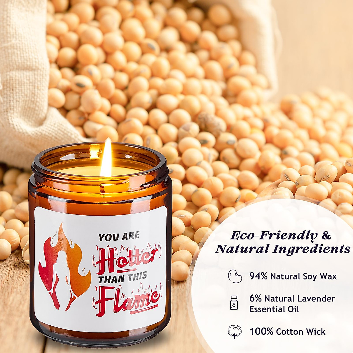 Gifts for Girlfriend from Boyfriend, Lavender Scented Candle, Best Girlfriend Gifts, Funny Birthday Gifts for Girlfriend Fiancee Wife, Couple Gift Ideas for Christmas Anniversary Valentines Day