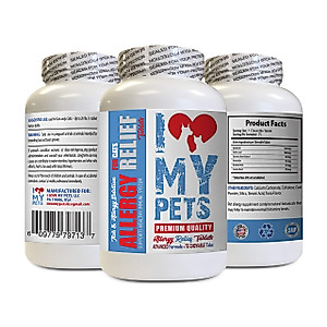 I Love My Pets Allergy Supplement for Cats - Cats Allergy Relief - Itch Relief - Premium Supplement - Treats - Itch Relief Cats - 75 Tablets (1 Bottle)