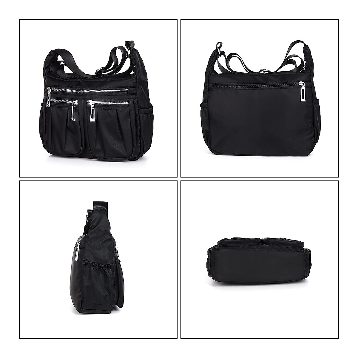 NOTAG Nylon Crossbody purse for Women Medium Messenger Bags Travel Shoulder Purses and Handbags (Blue)