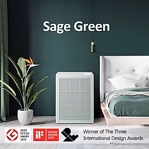 Coway Airmega 150(K) True HEPA Air Purifier (Sage Green) and Coway Airmega 150 True HEPA Air Purifier (Dove White)