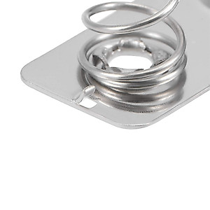 uxcell 50 Pcs AAA Battery Positive to Negative Conversion Spring Contact Nickeling Plate 21mmx9mmx0.3mm