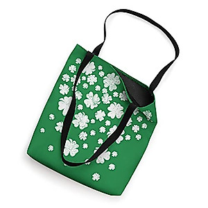 Quatrefoil Clovers Cute Vintage Shamrock Saint Patricks Day Tote Bag