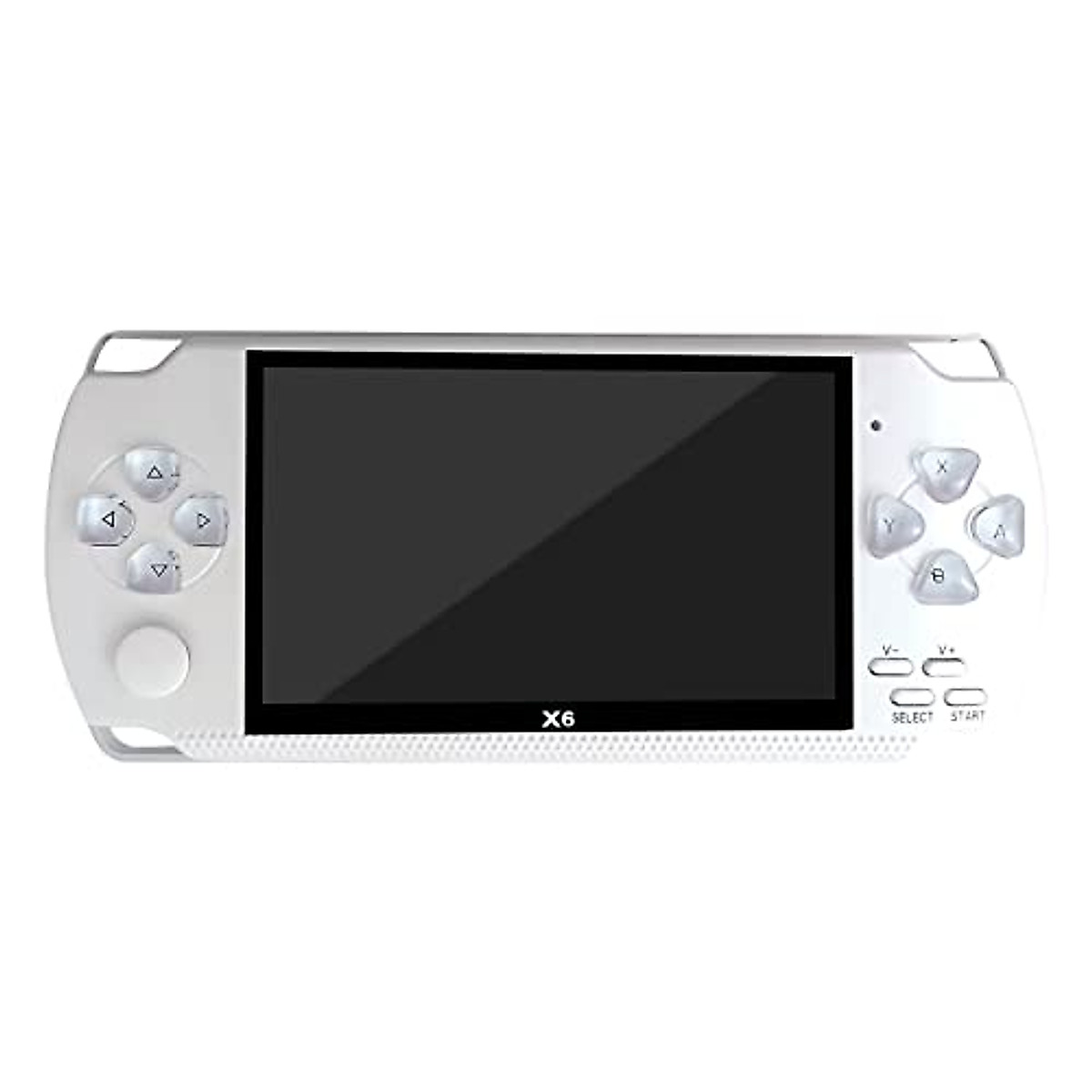 4.3 inch 8GB Retro Handheld Game Console Built-in 8GB to Store Digital Photos, Music, Videos, and Movies Support 8/16/32/64/128 Bit Games (White)