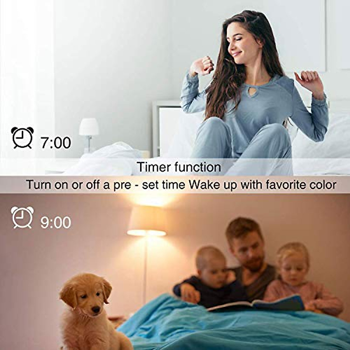 Smart Extension Cord Jinvoo WiFi Surge Protector Power Strip with 4 Individually Controlled AC Outlets and 4 USB Ports Works with Alexa & Google Home