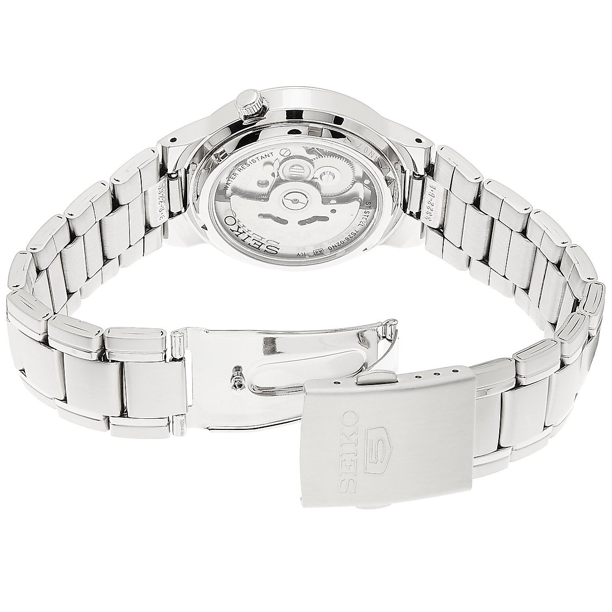 Seiko Men's SNK607 Automatic Black Dial Stainless Steel Watch