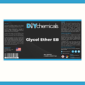 DiyChemicals Glycol Ether EB - Used in Paint and Coatings, Hard-Surface Cleaners, Polishes, Solvents, Chemical Intermediates, Surfactants - Made in USA (5 Gallon)