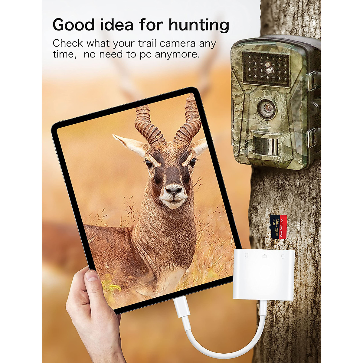 USB C SD Card Reader for iPhone 15/iPad/Mac, ChiaoPio USB C to SD CF, Type C Memory Card Adapter with Compact Flash/CF/SD/MicroSD Slots Compatible with iPad Macbook Pro/Air/Mini Mac Laptop