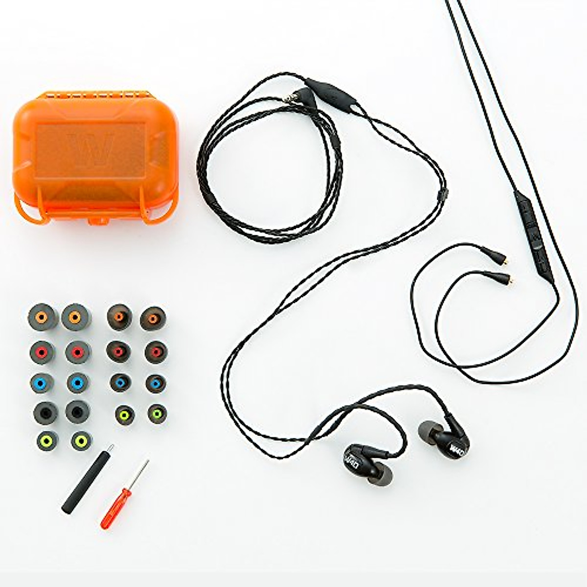 Westone W40 Four-Driver True-Fit Earphones with MMCX Audio Cable and 3 Button MFi Cable with Microphone