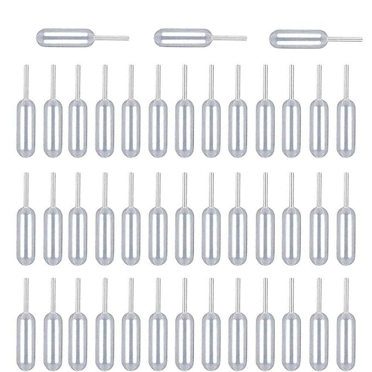 Dessert Pipettes 4ml, 100PCS Plastic Squeeze Transfer Pipettes Dropper Liquid Injector for Cupcake Strawberries (100）