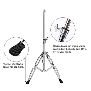 ENNBOM 32 Notes Glockenspiel Kit Xylophone Bell Percussion Instrument Set with Adjustable Stand Mallets and Carrying Bag