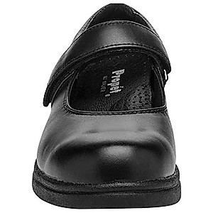 Propét Women's Mary Jane Walker,Black Smooth,7.5 W