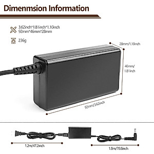 TAIFU AC Adapter for Bose Solo 5 TV Sound Bar Speaker System Model 418775 732522-1110 7325221110 36037901, Boston Acoustics TVee 20 25 TVee205 TVEEM25B012 Soundbar Soundfreaq SFQ06 Power Supply Cord