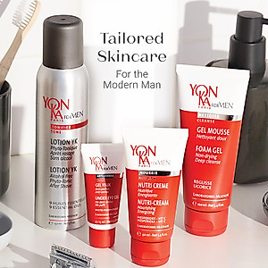 Yon-Ka Mens Age Defense Moisturizer (40ml) Anti-Aging Daily Face Lotion for Dry and Mature Skin, Prevent Wrinkles with Nutrient Rich Creme