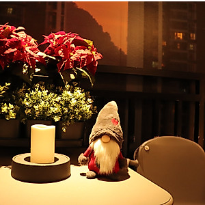 Amazlab Swedish Santa Gnome Plush, Handmade Scandinavian Tomte Nordic Nisse Sockerbit Elf Dwarf Home Household Ornaments, Christmas Santa Decoration