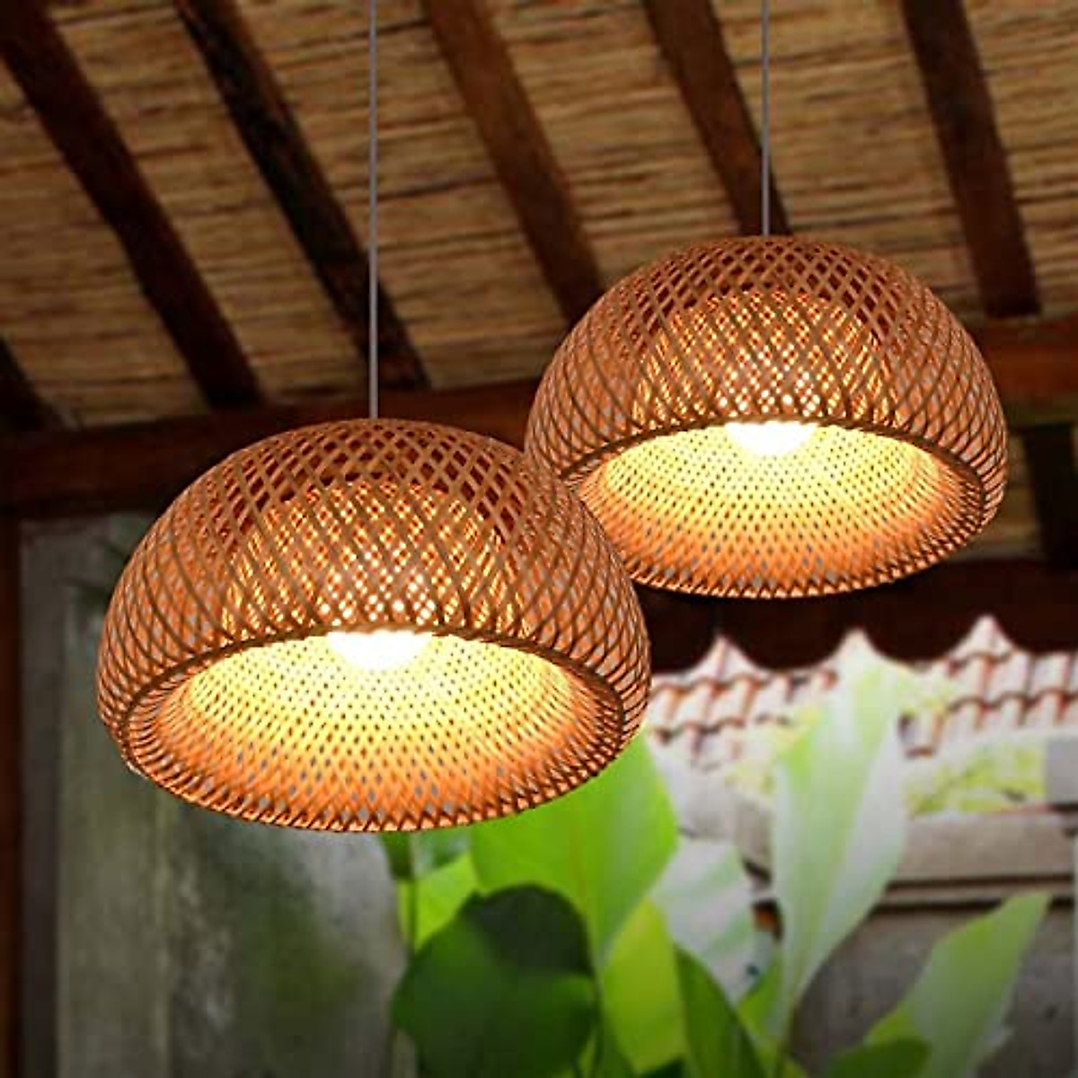 ALREMO Asia Bamboo Lantern Restaurant Hallway Lantern Living Room Teahouse Bamboo Lantern