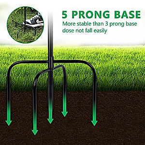 53 inch Garden Flag Pole with Flag with Anti-Wind Clip for Flag Heavy Duty Garden Flag Stand (1 PC, 53 INCH)…