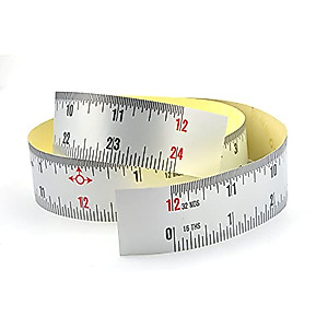 Self-adhesive Center Finding Ruler. Ideal for Woodworking, Metal Work, Construction and Around The Home (24inches)