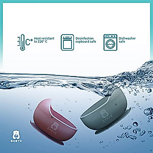 BABYE Silicone Baby Feeding set, Baby led weaning supplies, Baby spoons, Sippy cup, Toddler utensils, toddler plates, baby bowls, feeding supplies, Snack cups, Baby bibs