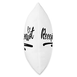 Receptionist Front Desk Sayings Clerk Profession Receptionists Job Secretary Reception Throw Pillow, 16x16, Multicolor