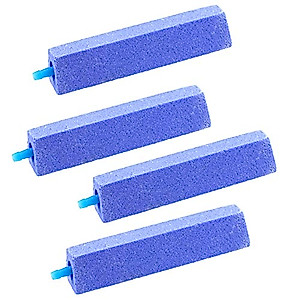 AQUANEAT 4 Pack Air Stone, 3 7/8" Air Bubbler Bar, Aerator Bubble Diffuser, Air Pump Accessories for Aquarium Pump，Fish Tank, Hydroponics