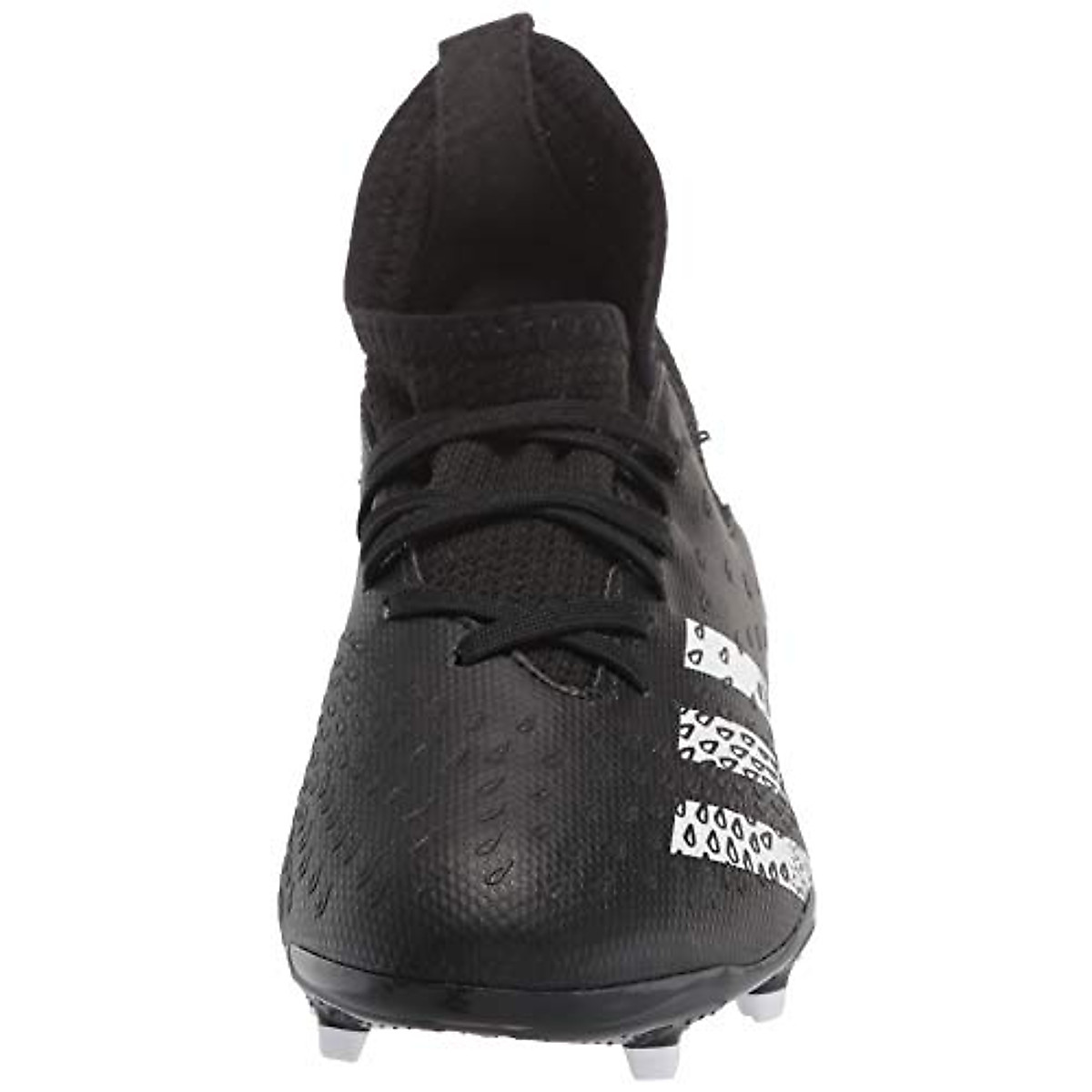 adidas Firm Ground Predator Freak .3 Soccer Shoe (boys) Black/White/Black 6 Big Kid