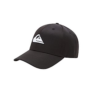 Quiksilver mens Decades Trucker Hat Baseball Cap, Black, One Size US