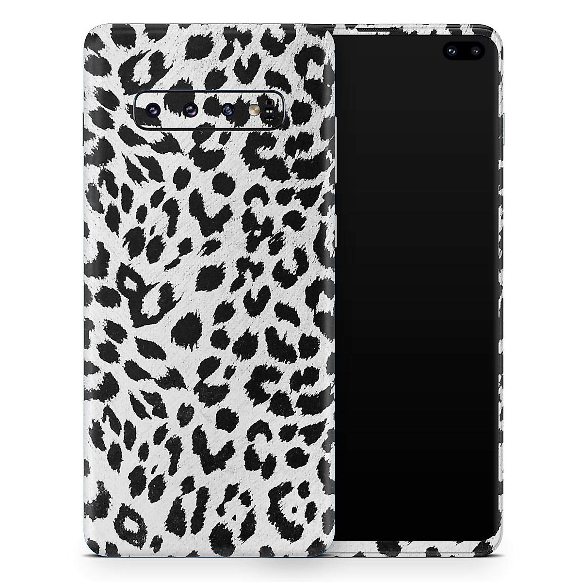 DesignSkinz Vector Leopard Animal Print Protective Vinyl Decal Wrap Skin Cover Compatible with The Samsung Galaxy S20 (Screen Trim & Back Glass Skin)