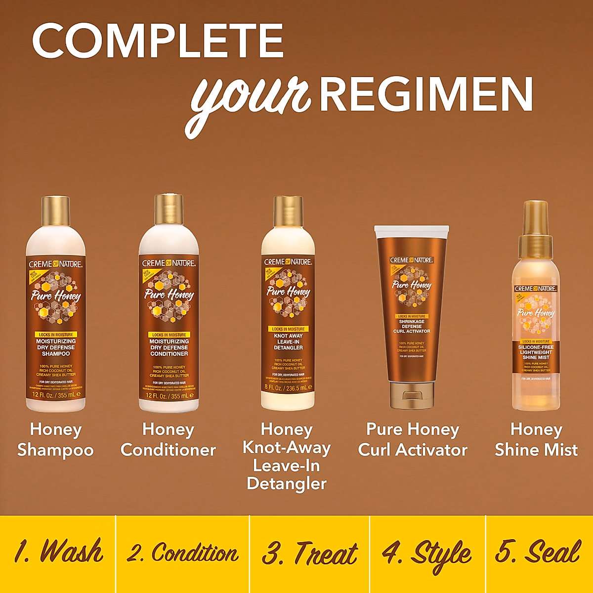 Creme Of Nature, Curl Activator Pure Honey, Coconut Oil And Shea Butter Formula, For Dry Dehydrated Hair, 10.5 Oz