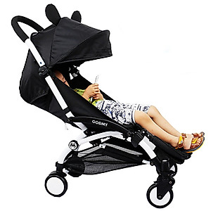 bluesa Stroller Footrest Extended Seat Board for Stroller, Adjustable Pram Feet Extension Footrest, Detachable Infant Pram Footboard, Portable Lightweight Seat Extension Board Foot Drag