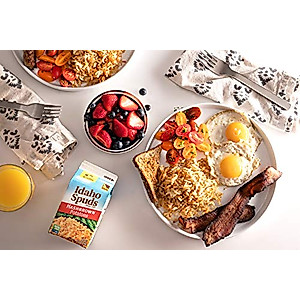 Idaho Spuds Premium Hashbrown Potatoes, Made from 100 Potatoes No Artificial Colors or Flavors NonGMO Certified Gluten Free Koshe,4.2 Ounce (Pack of 8)