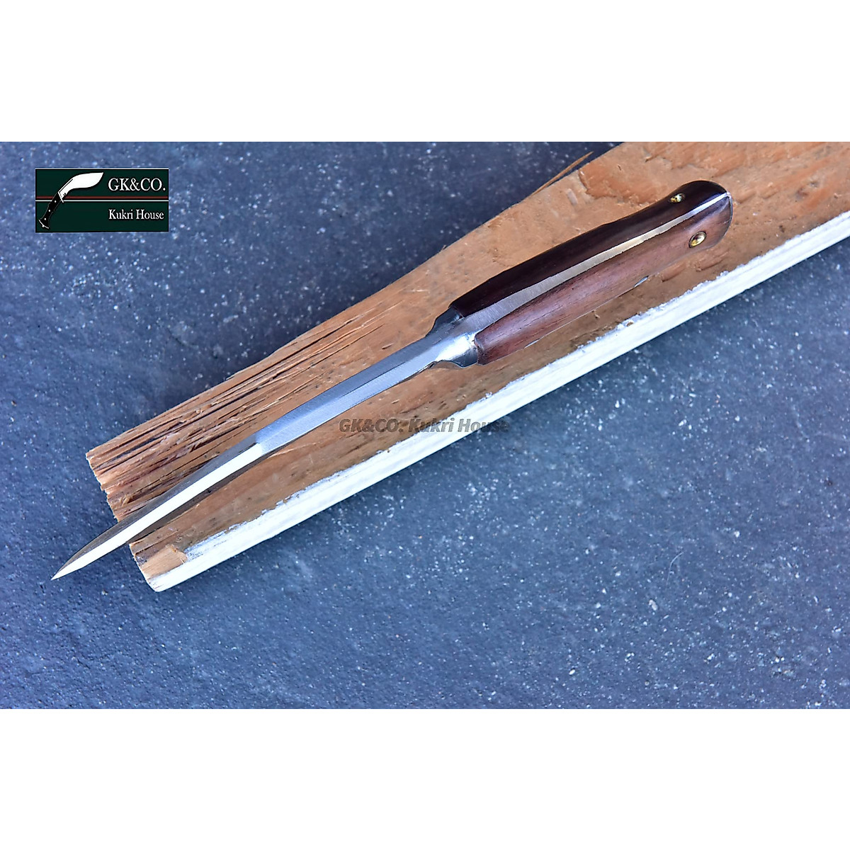 GK&CO. Kukri House Genuine Kukri/Khukuri- 5" Black (Rust Free) Blade Panawal Khukuri- Handmade Factory in Nepal.