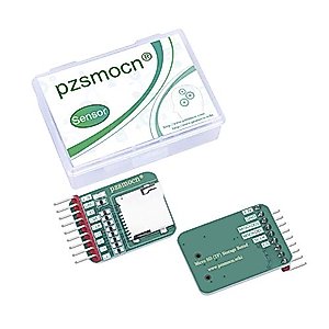 Pzsmocn Micro-SD/TF Memory Card Reader Adapter Slot Socket Module (2 Pcs) Compatible with Raspberry Pi and Arduino Board. for Smart Homes, Offices, 3D Printer and Teaching Interact with Robots.