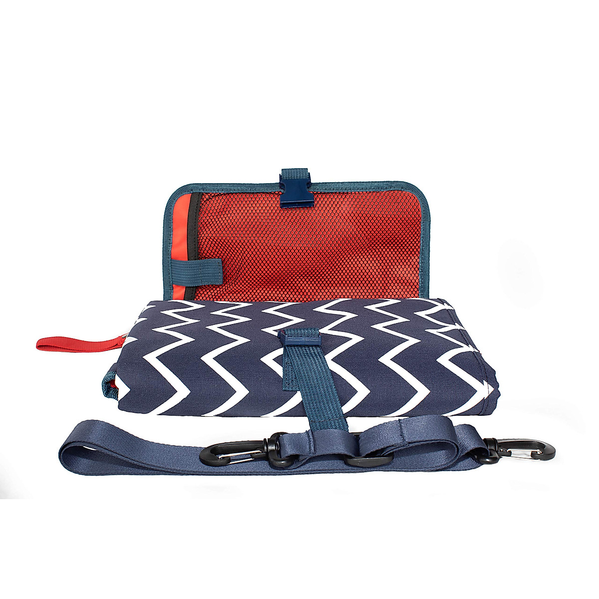 Higge Large Portable Baby Diaper Changing Pad Station, Diaper Clutch for Moms and Dads - Great for Toddlers, Babies and Newborns - Simple Scandinavian Design with Padded Mat, and Storage.