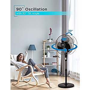 BLACK+DECKER 16 Inches Stand Fan with Remote