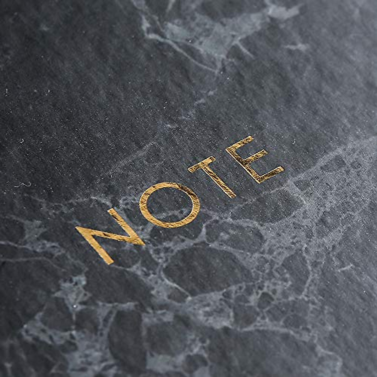 Jessydream Hardcover Notebook,Marble Spiral Journal Notebook, 7.52”x10.3”, 160 Pages Thick College Ruled Paper, Double Wire-O (Black)