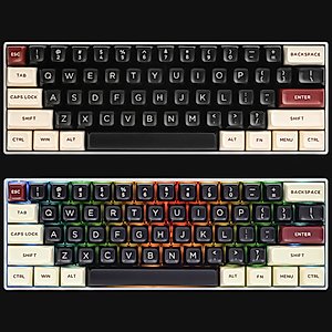 Rome ASA Custom keycaps ，150 Keys Double-Shot Key Cap Set for Cherry/Gateron MX switches 60 Percent / 64/61 Gaming Mechanical Keyboard