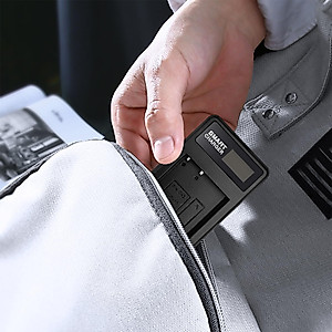 2 pcs 1500 mAh NP-40 Battery with LCD Single NP-40 NP40 Battery Charger for Casio NP-40, Exilim EX-Z600, Z700, Z750, Z1000, Z1050, Z1080