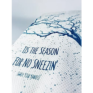 "Tis The Season For No Sneezin" - Fun Disposable Lightweight Guest Towels for use in Restroom, Bathroom Washroom or Kitchen