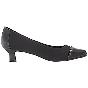 Easy Street Women's Orbit Pump, Navy Suede, 8 X-Wide