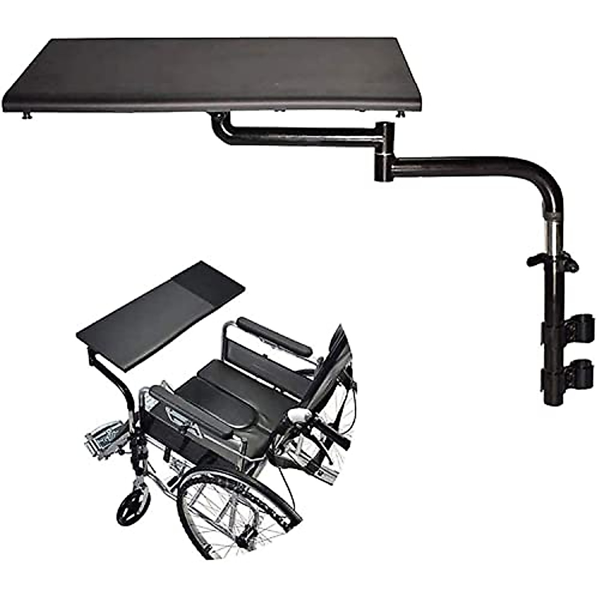 oiakus Wheelchair Lap Tray, Light-Weight & Sturdy ABS Materials - Work Table Mobility Accessory Attachment for Manual Powered or Electric Wheelchairs.
