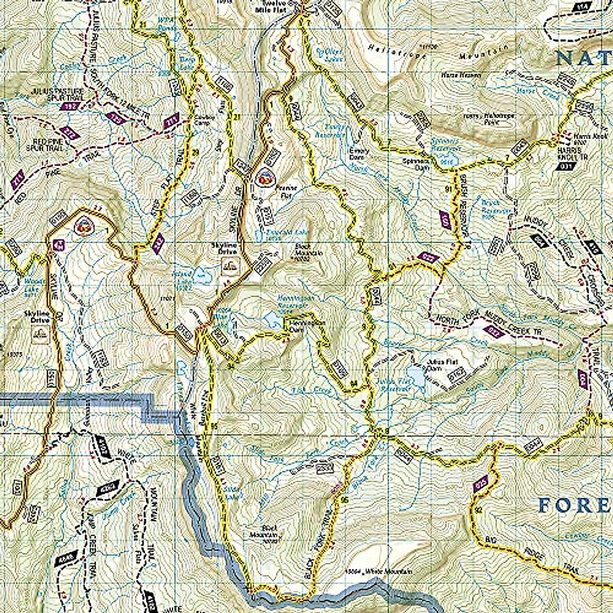 Fish Lake, Manti (National Geographic Trails Illustrated Map)