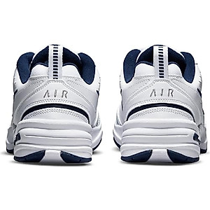 Nike Men's Air Monarch IV Cross Trainer, White/Metallic Silver, 6 X-Wide