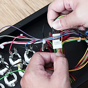 Brook Fighting Board Cable - 20-Pin Button and Joystick Harness with 4-Pin Button Harness, Button Joystick Harness DIY Builds/Arcade Stick/Fighting Board Accessories