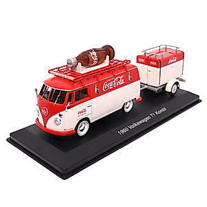 1:43 Coca-Cola 1960 Volkswagen Kombi T1 with Trailer - Motor City Classics