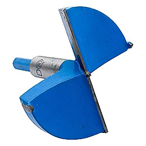 TOOLSTAR Forstner Drill Bits, Boring Carbide Drill Bits 60mm Blue Woodworking Hole Saw Power Rotary Cutting Tool for Wood Plastic Plywood （Pack of 1）