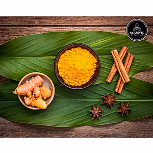 Premium Quality Turmeric Root Powder with Curcumin 5lbs by Naturevibe Botanicals | Raw Turmeric Root Grounded | Bulk Bag 100% Pure (80 Ounces)