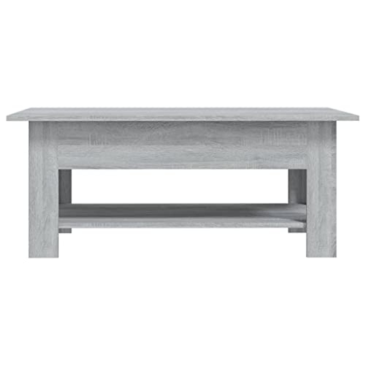 QJBSAVVA Coffee Table Gray Sonoma 40.2"x21.7"x16.5" Engineered Wood,Floor Standing Table Table for Living Room Cocktail Table Suitable for Meeting Rooms, Reception Rooms, Offices