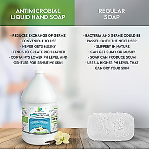 Plainly Earth Antimicrobial Liquid Hand Soap (64 Oz) - Antibacterial Soap Refill - Hand Soap Refill Bottle - Cruelty Free Moisturizing Soap, Sweet Vanilla